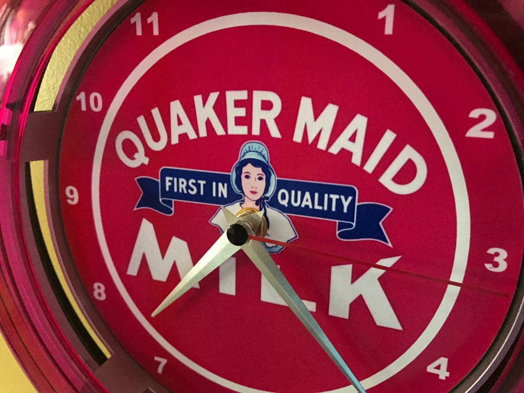QUAKER MAID DAIRY Milk Grocery Store Diner Kitchen Bar Neon Retro Wall ...