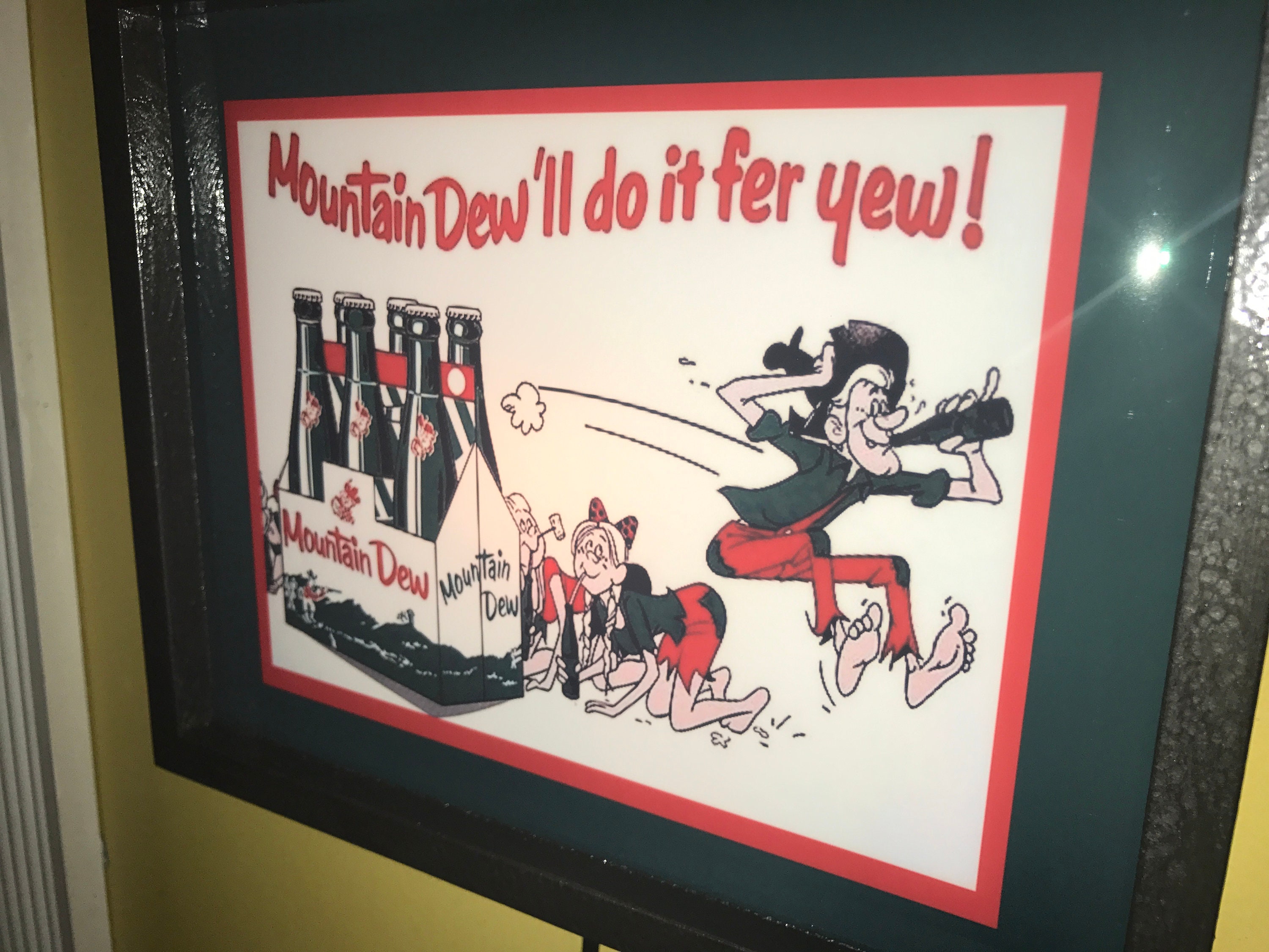 Mountain Dew Hillbilly Soda Fountain Diner Kitchen Bar Man - Etsy