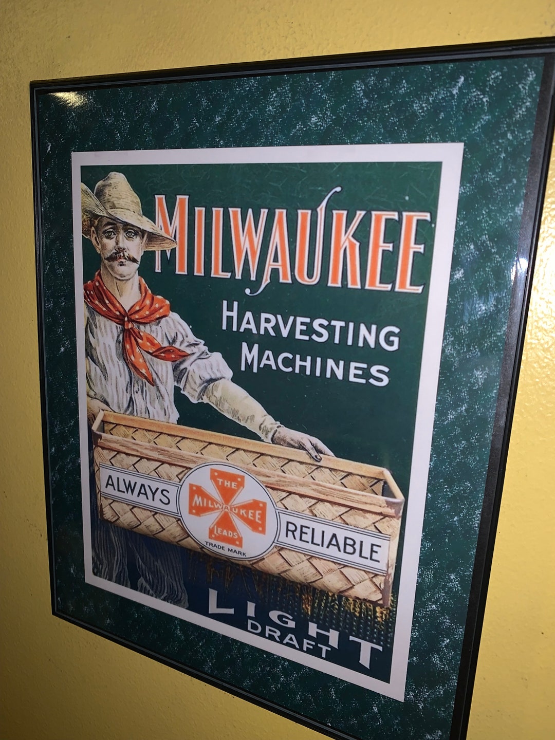 Milwaukee Farm Equipment Tractor Implements Barn Farmer Garage Bar ...