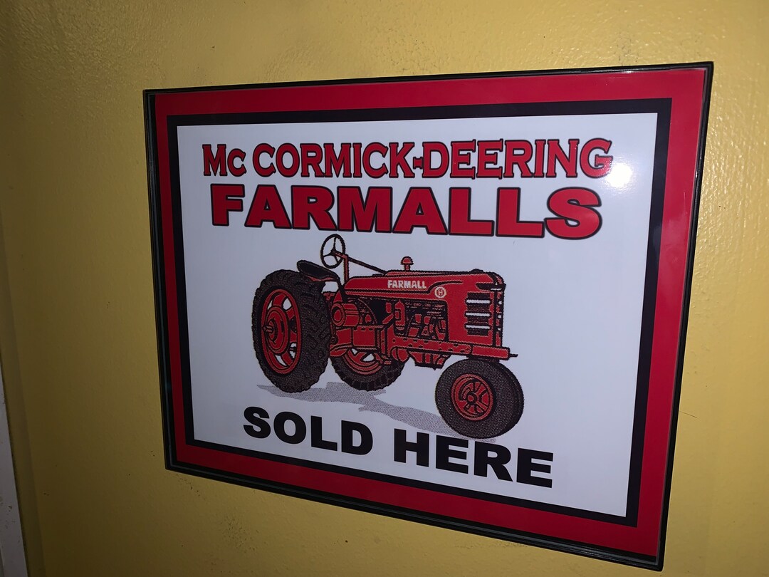 Mccormick Deering Farmall Farm Equipment Tractor Implements Barn Farmer ...
