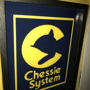 C&O Chessie System Cat Train Station Railroad Bar Man Cave Lighted ...