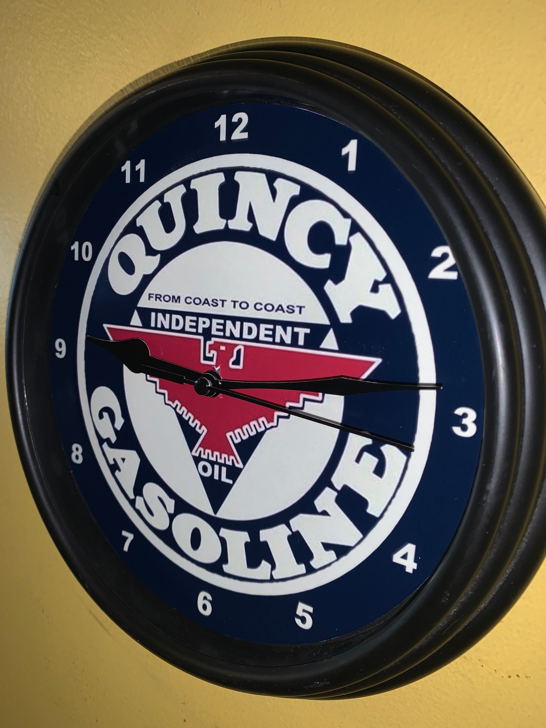 Quincy Oil Gas Service Station Garage Bar Advertising Man Cave Black ...