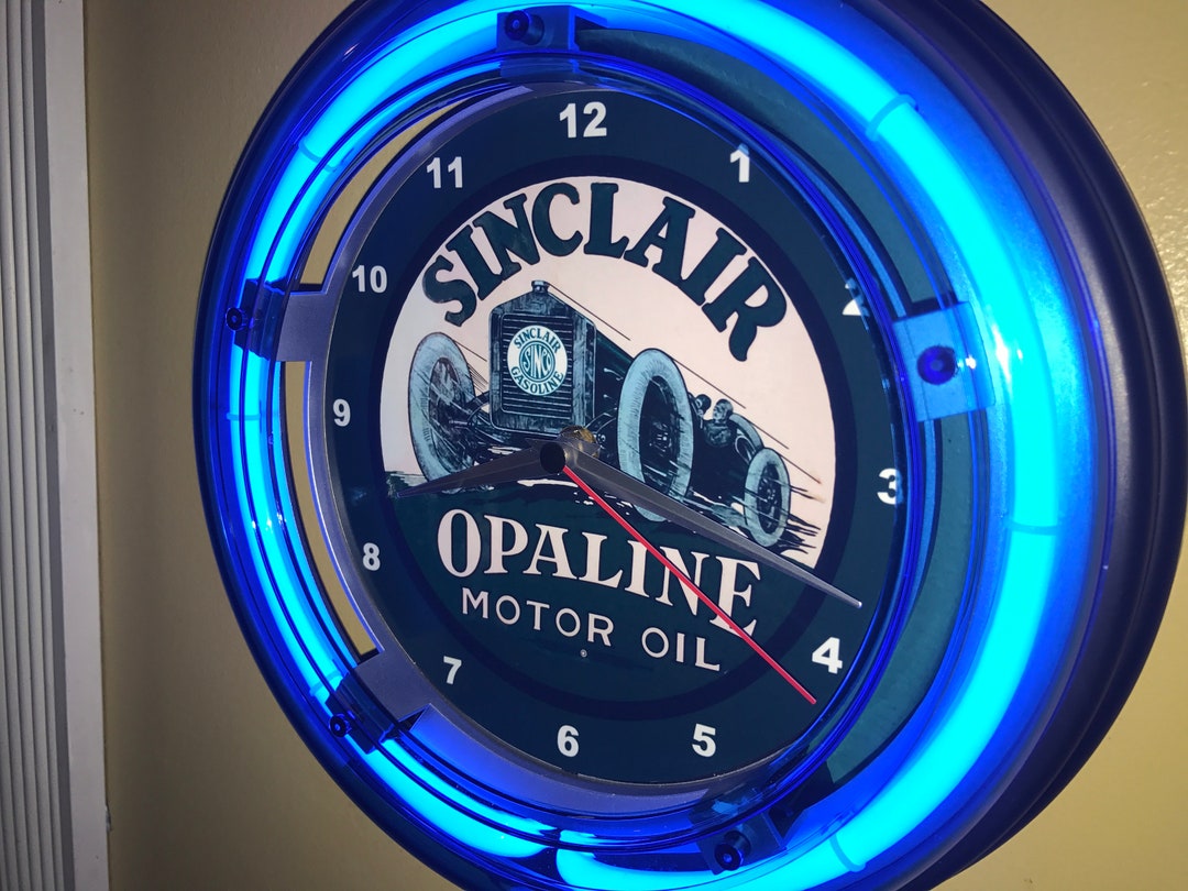 Sinclair Opaline Gas Service Station Oil Garage Mechanic Neon Lighted ...