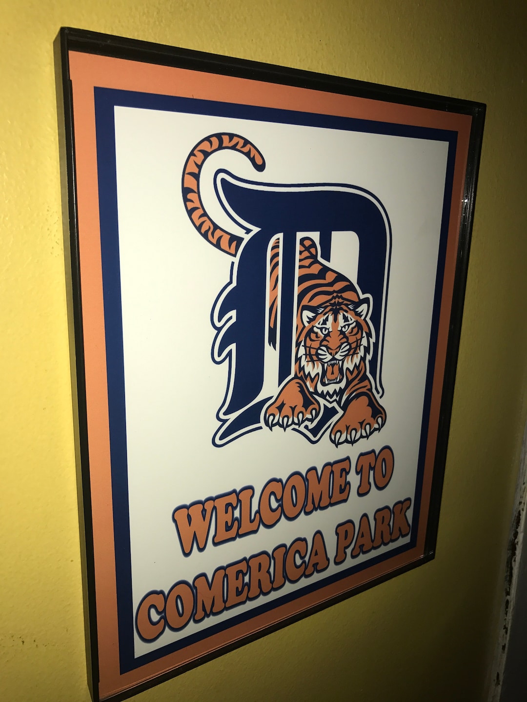 Detroit Tigers Baseball Stadium Bar Gameroom Framed Advertising Print ...