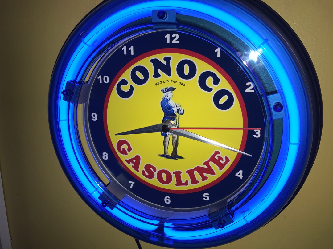 Conoco Oldlogo Oil Gas Service Station Garage Mechanic Neon - Etsy