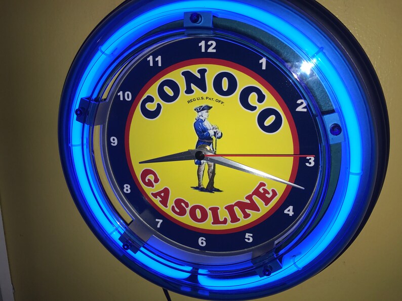 Conoco Oldlogo Oil Gas Service Station Garage Mechanic Neon Lighted ...