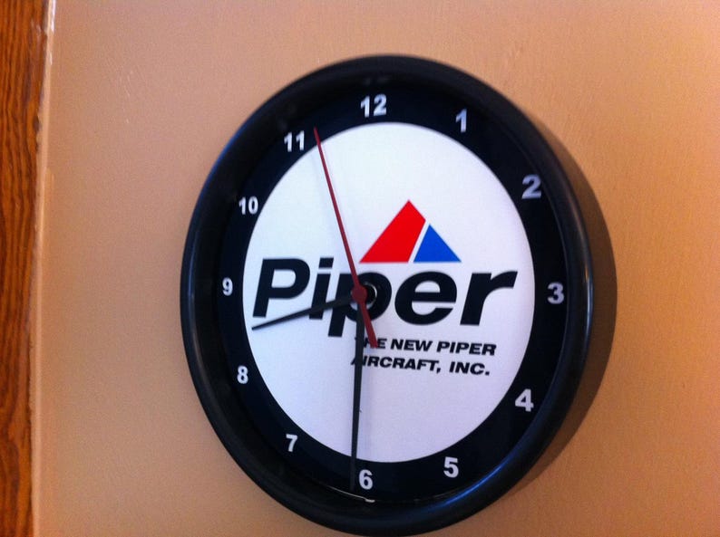 Piper Logo Airplane Aircraft Pilot Hangar Garage Mechanic Bar Man Cave ...