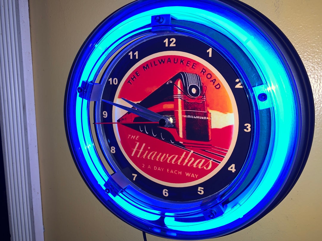 Hiawatha the Milwaukee Road Railway Railroad Train Station Man Cave Bar ...