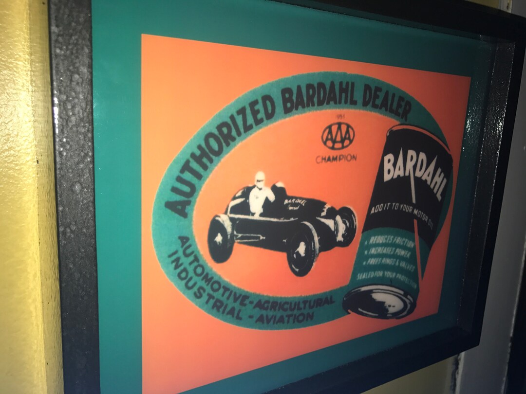 Bardahl Motor Oil Gas Service Station Mechanic Garage Bar Man Cave ...