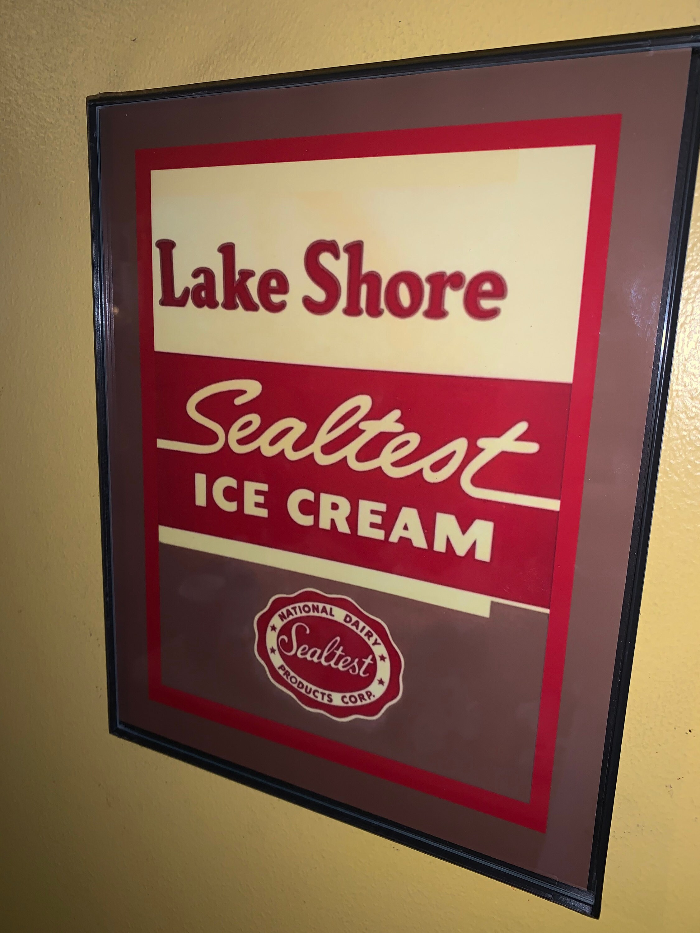 Lake Shore Sealtest Ice Cream Parlor Restaurant Diner Kitchen Framed ...