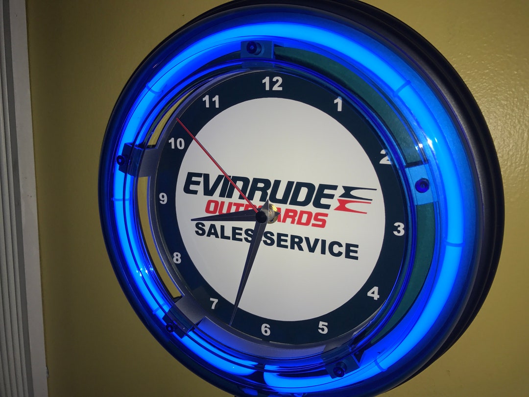 Evinrude Outboard Fishing Boat Motor Dealer Garage Lodge Cabin Man Cave ...