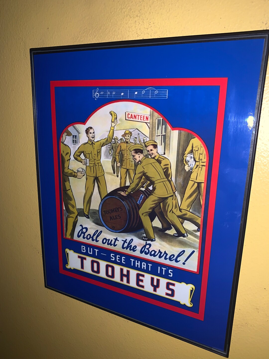 Tooheys Australia Beer Bar Framed Advertising Print Man Cave Sign - Etsy