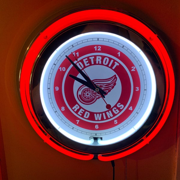 Detroit Red Wings Clock - Etsy
