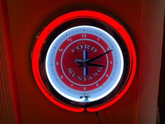 Red Garage Wall Clocks