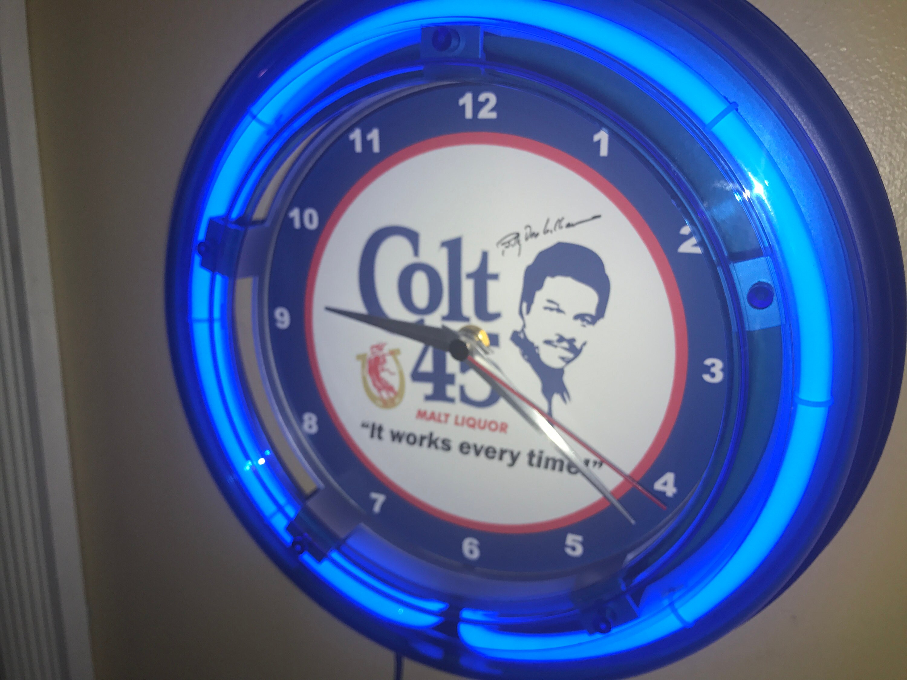 Billy Dee Williams Colt 45 Neon Sign