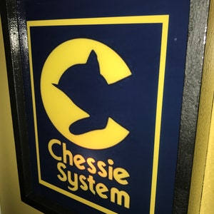 C&O Chessie System Cat Train Station Railroad Bar Man Cave Lighted ...