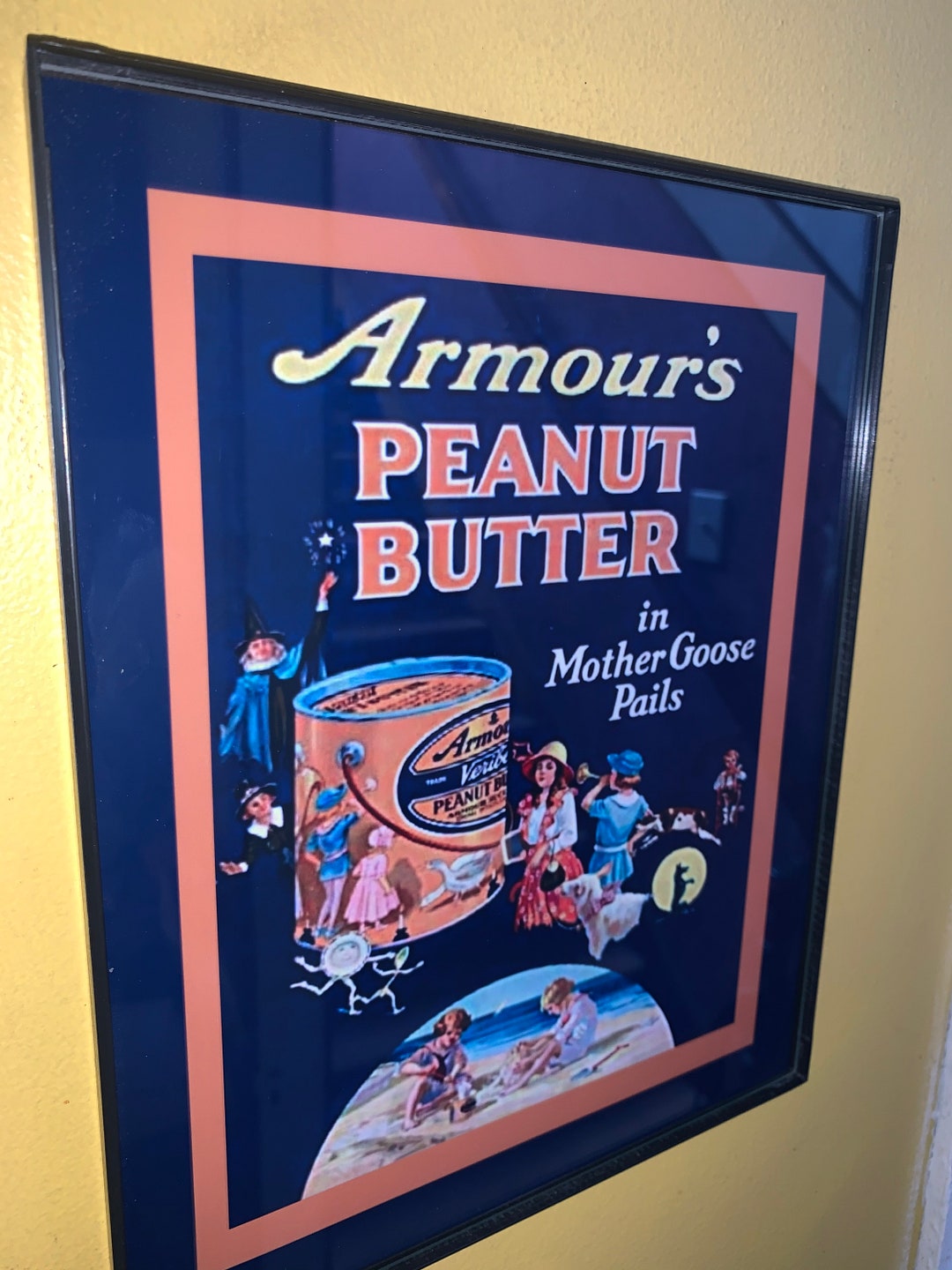 Armour's Peanut Butter Grocery Store Restaurant Diner Kitchen Framed ...
