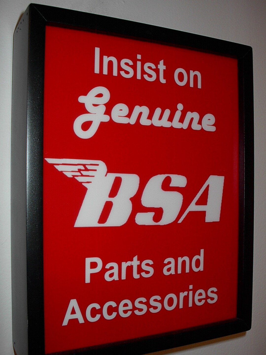 BSA Motorcycle Genparts Service Dealership Garage Mechanic Man Cave ...