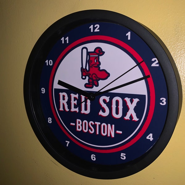 Boston Red Sox Clock - Etsy