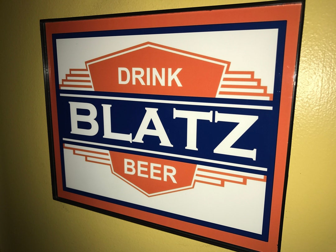 Drink Blatz Beer Bar Framed Advertising Print Man Cave Sign - Etsy