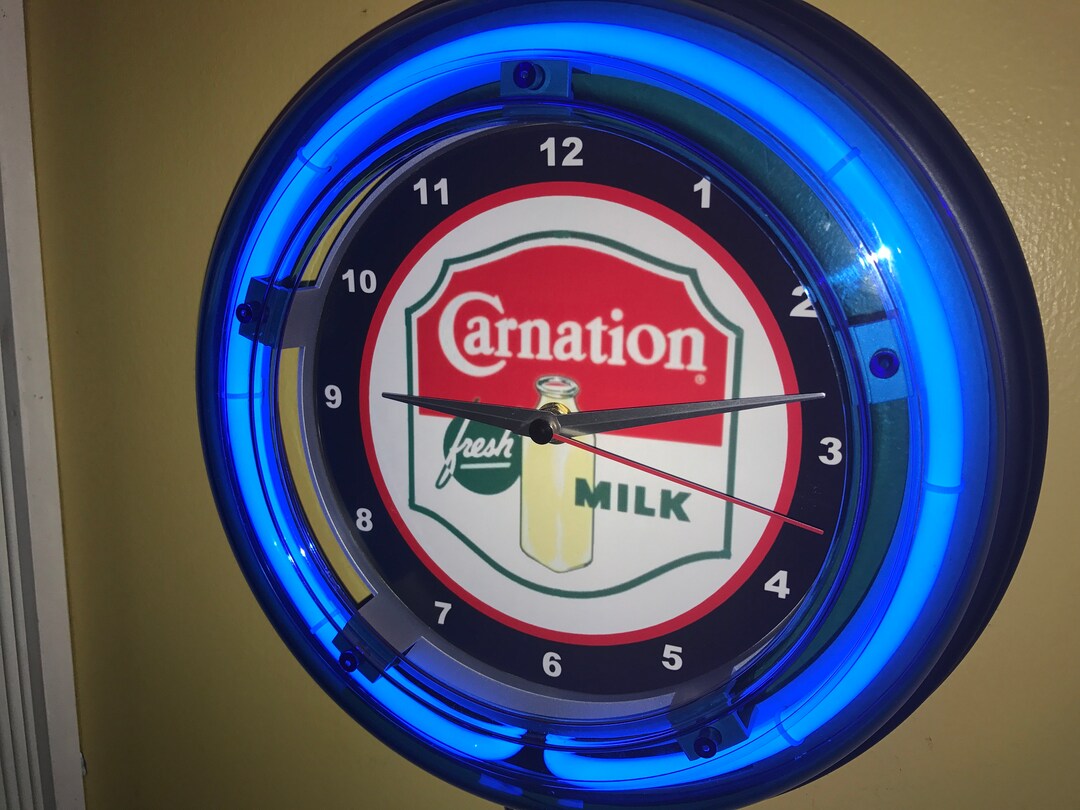 Carnation Dairy Fresh Milk Grocery Store Diner Kitchen Bar Neon Retro ...