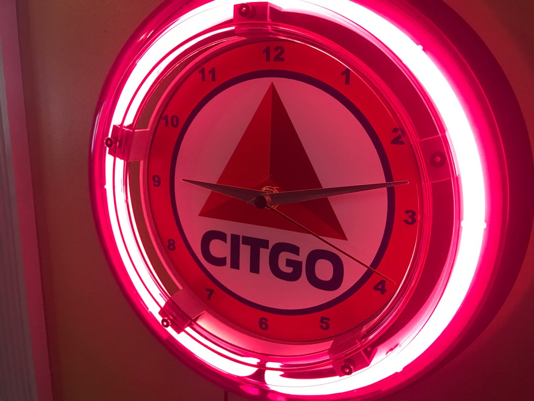 CITGO Oil Gas Service Station Garage Mechanic Bar Neon Man Cave Wall ...