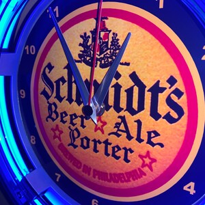 Schmidt's Ale Porter Beer Bar Man Cave Retro Advertising Neon Wall ...