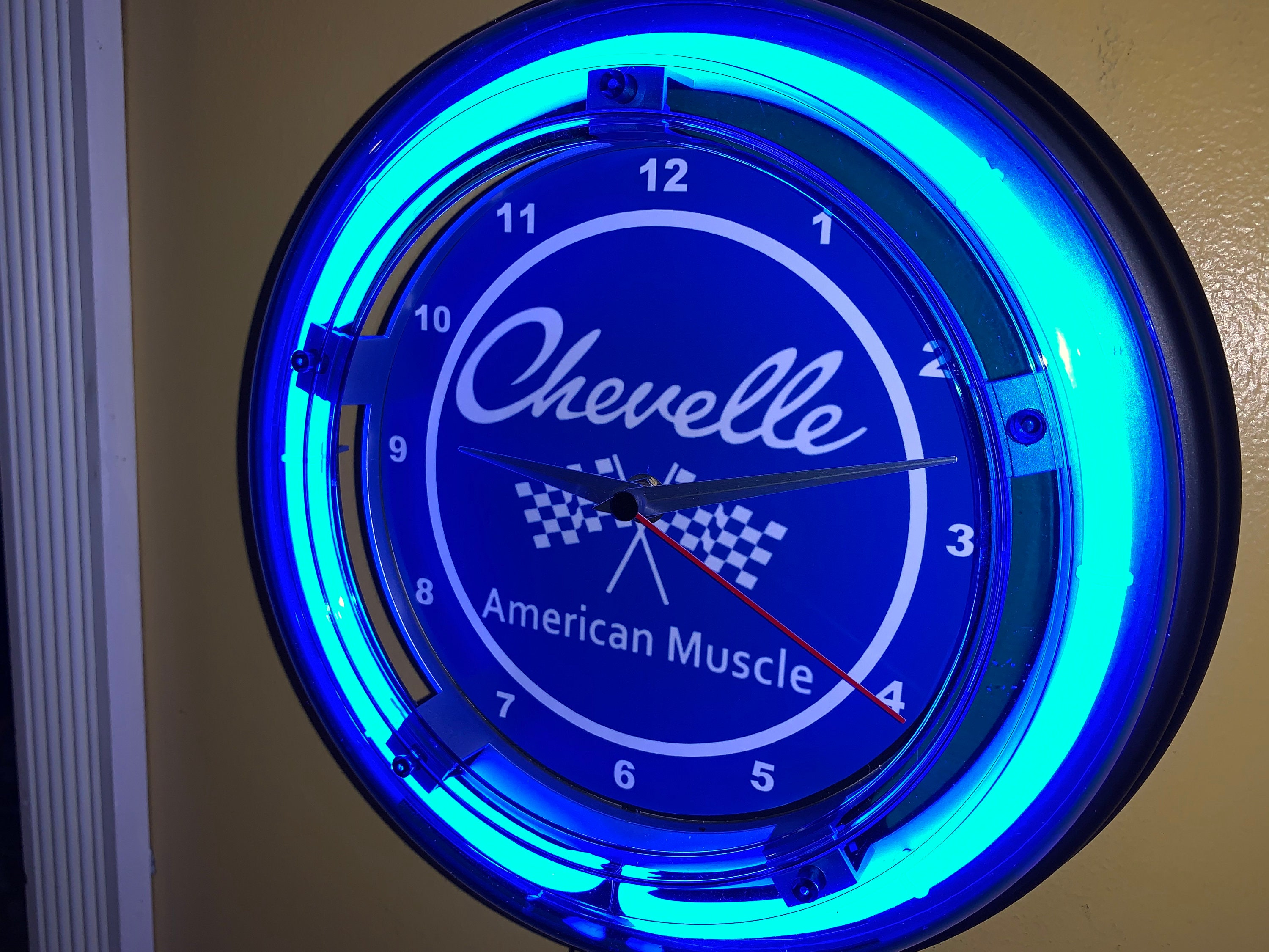 Chevy Chevelle Motors Auto Garage Mechanic Man Cave Bar Retro Neon Wall ...