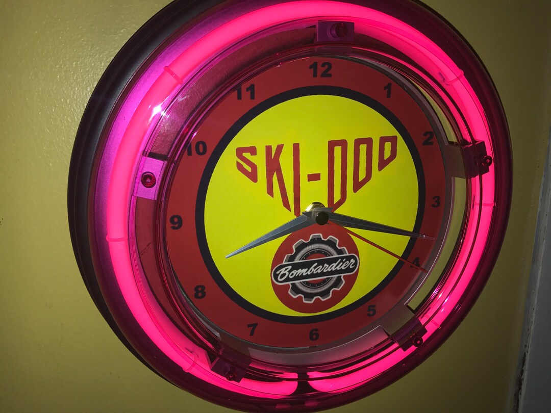 SKI DOO BOMBARDIER Snowmobile Sled Garage Mechanic Man Cave Bar Retro ...
