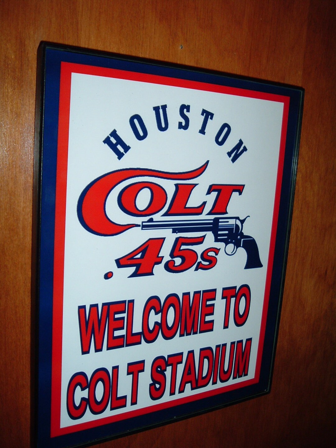 Houston Astros Colt 45's Baseball Throwback Stadium Gameroom Framed ...