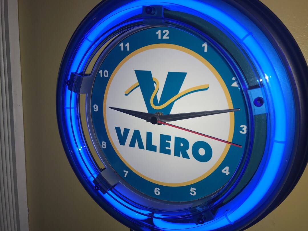 Valero Gas Service Station Oil Garage Mechanic Neon Lighted Retro Wall ...