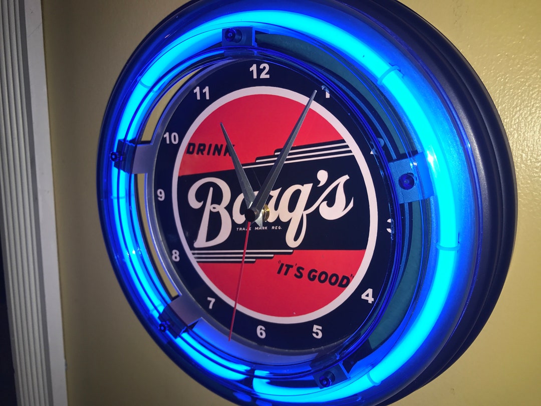 Barq's Root Beer Soda Fountain Diner Kitchen Bar Neon Retro Advertising ...