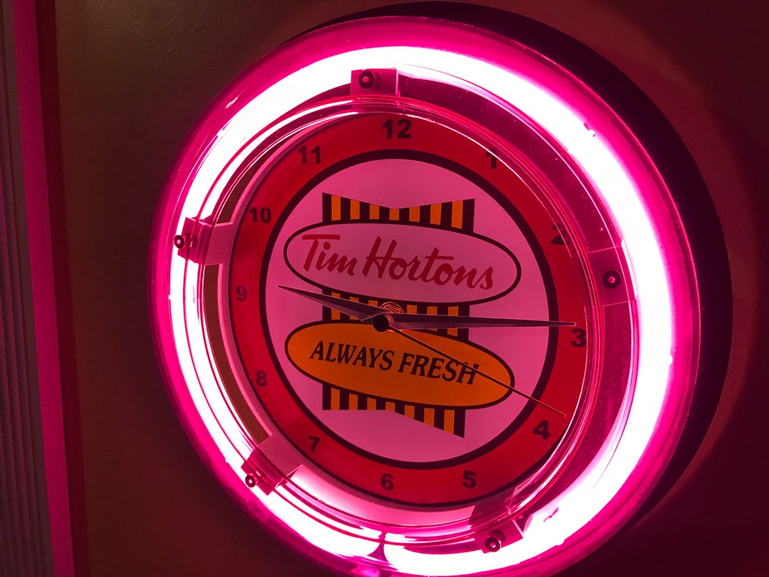 TIM HORTONS DONUTS Doughnut Coffee Shop Store Diner Kitchen Bar Neon ...