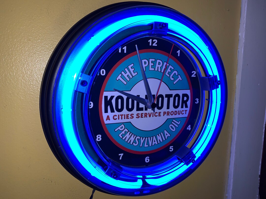 Koolmotor Gas Service Station Oil Garage Mechanic Neon Lighted Retro ...