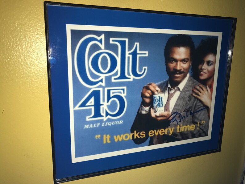 Colt 45 Billy Dee Williams Beer Bar Framed Advertising Print Man Cave ...