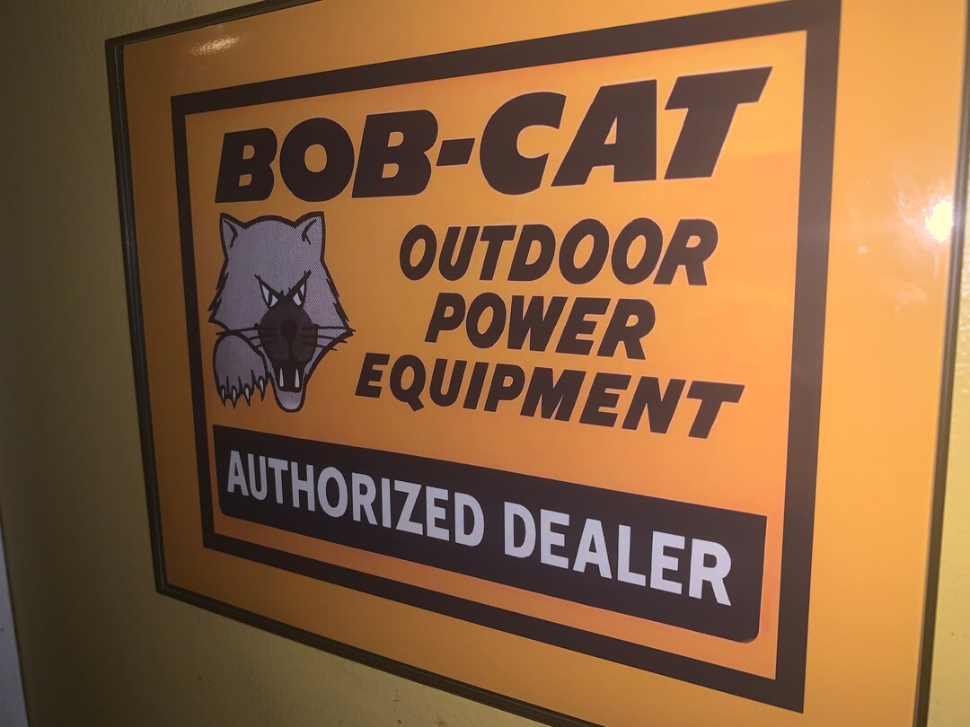 Bobcat Skid Steer Oldlogo Authdealer Farm Tractor Barn Garage Bar ...