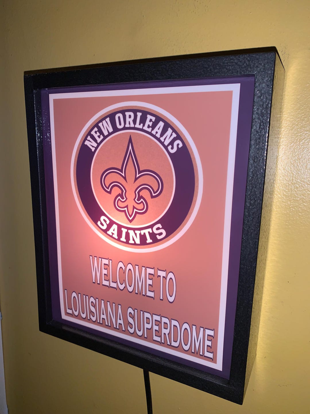 New Orleans Saints Football Stadium Bar Man Cave Lighted Advertising ...