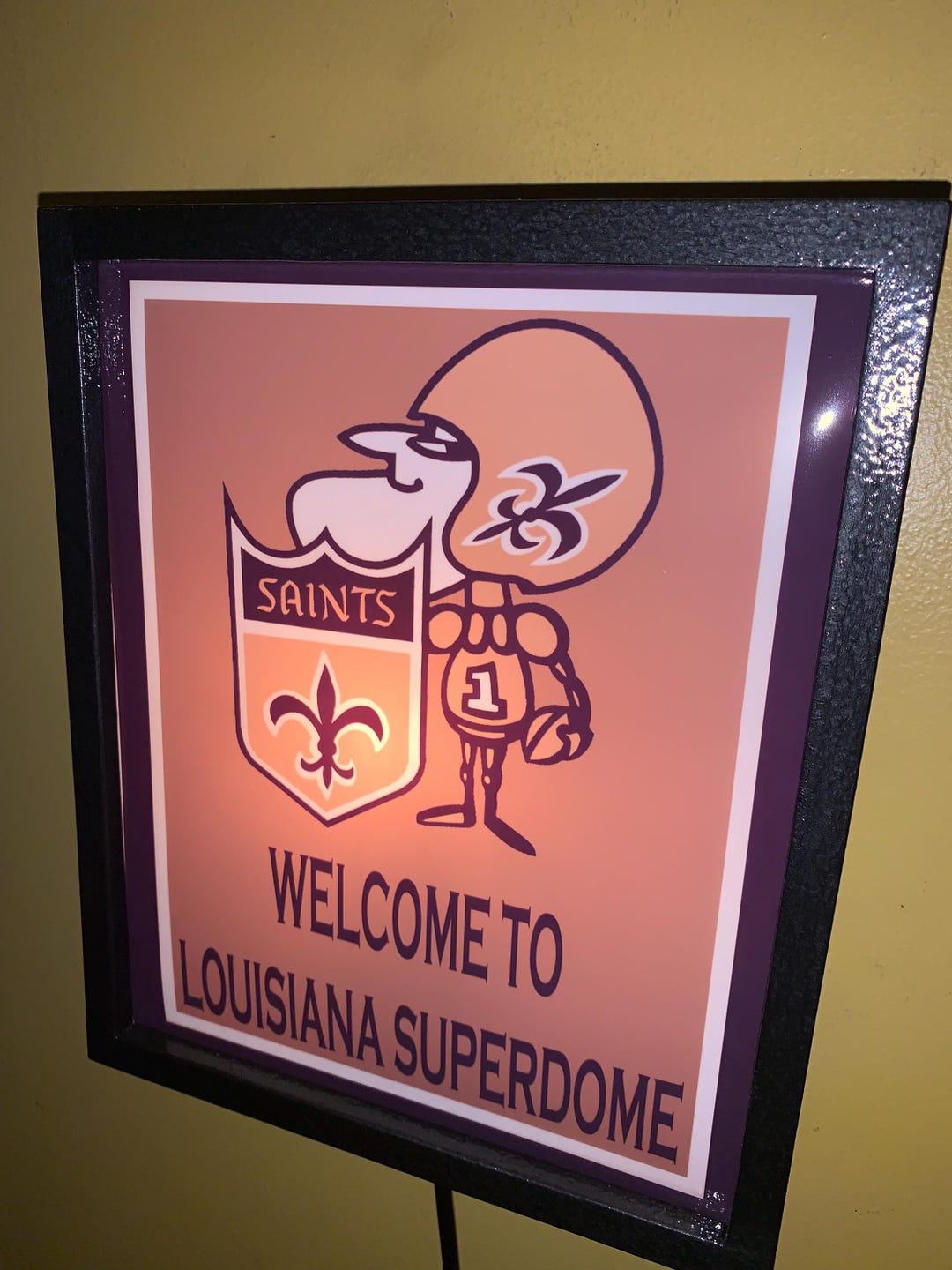 New Orleans Saints Throwback Football Stadium Bar Man Cave Lighted ...