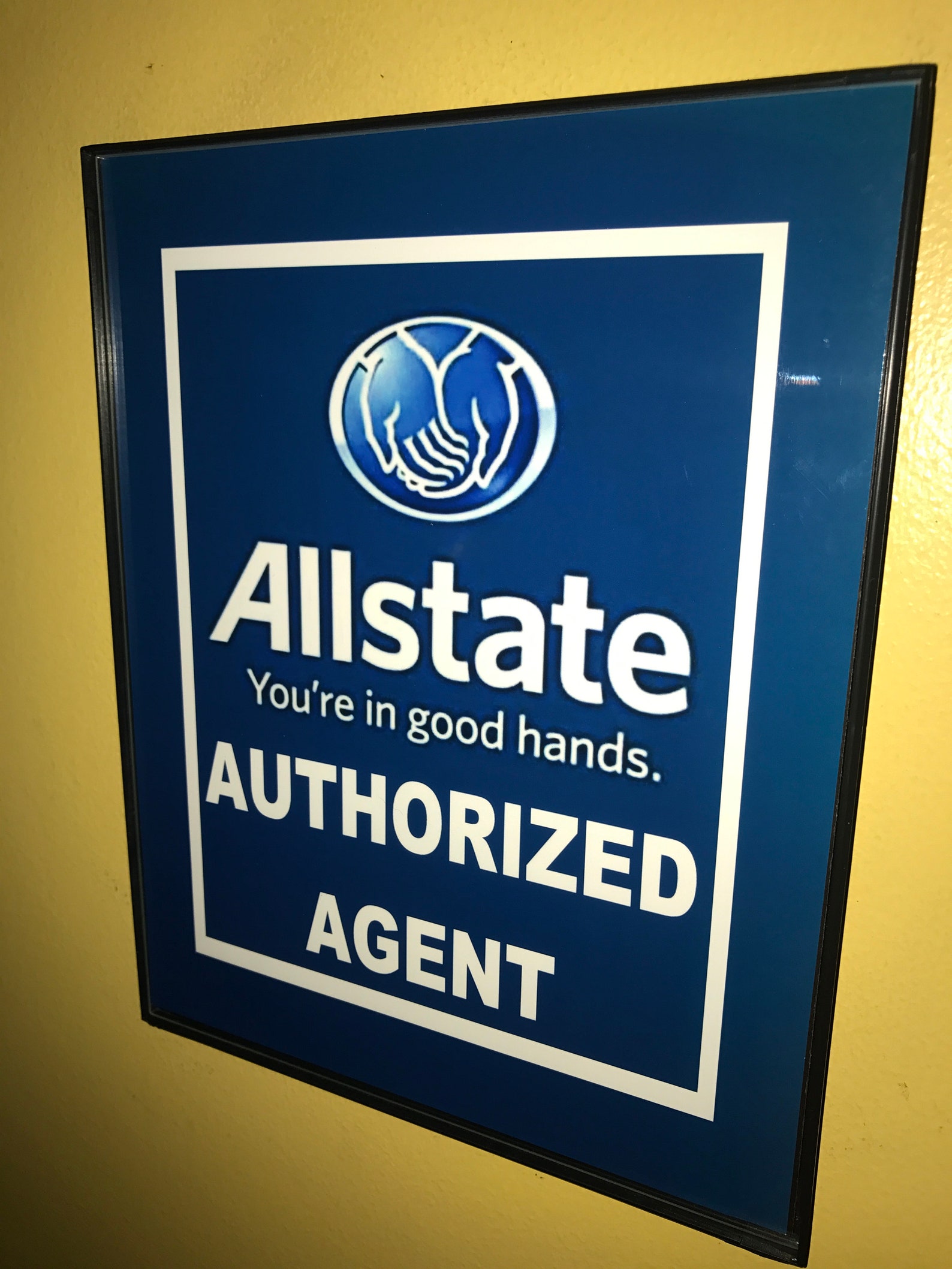 Allstate Insurance Agent Office Framed Advertising Print Man - Etsy