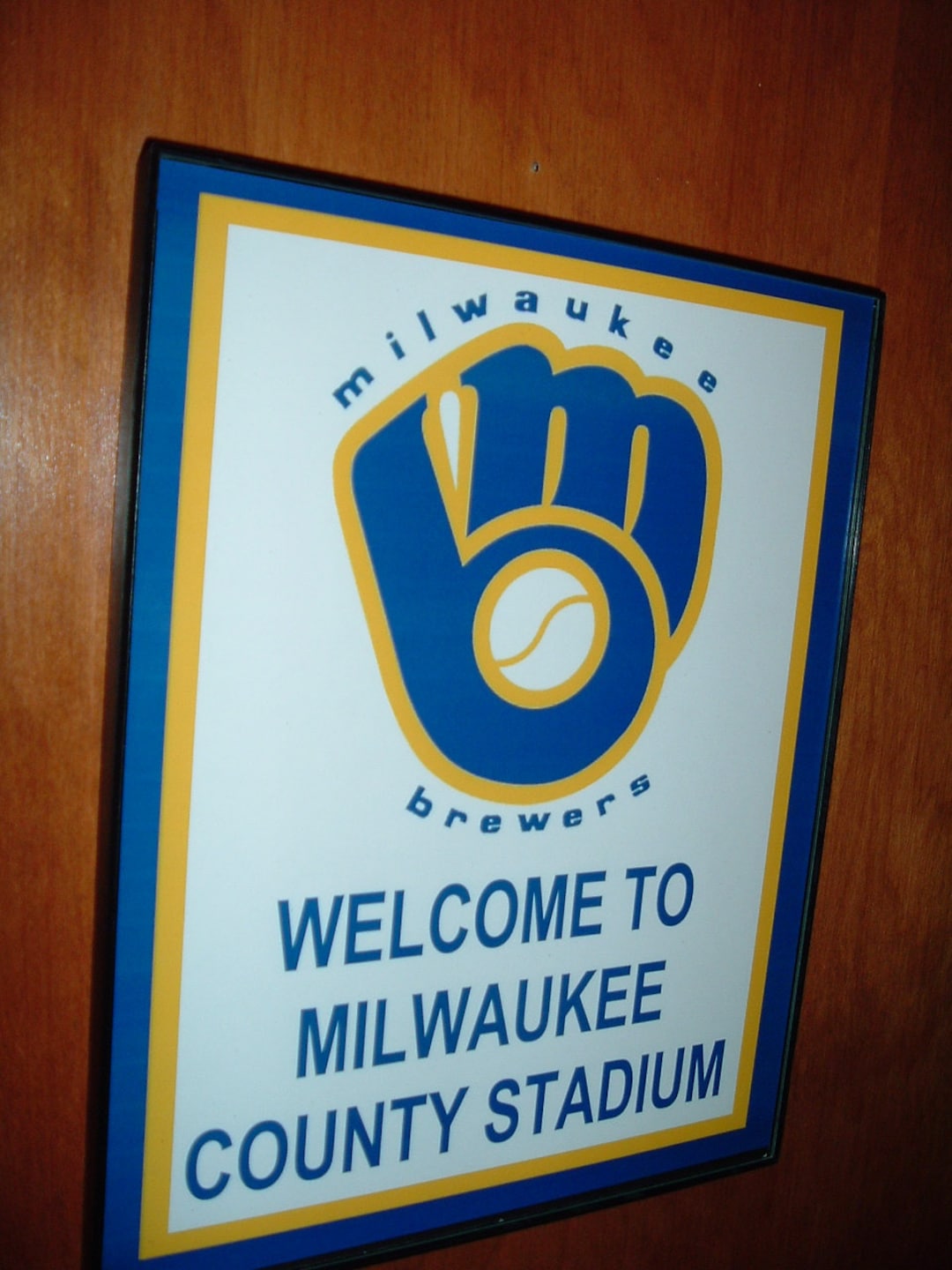 Milwaukee Brewers Baseball Throwback Stadium Gameroom Framed ...