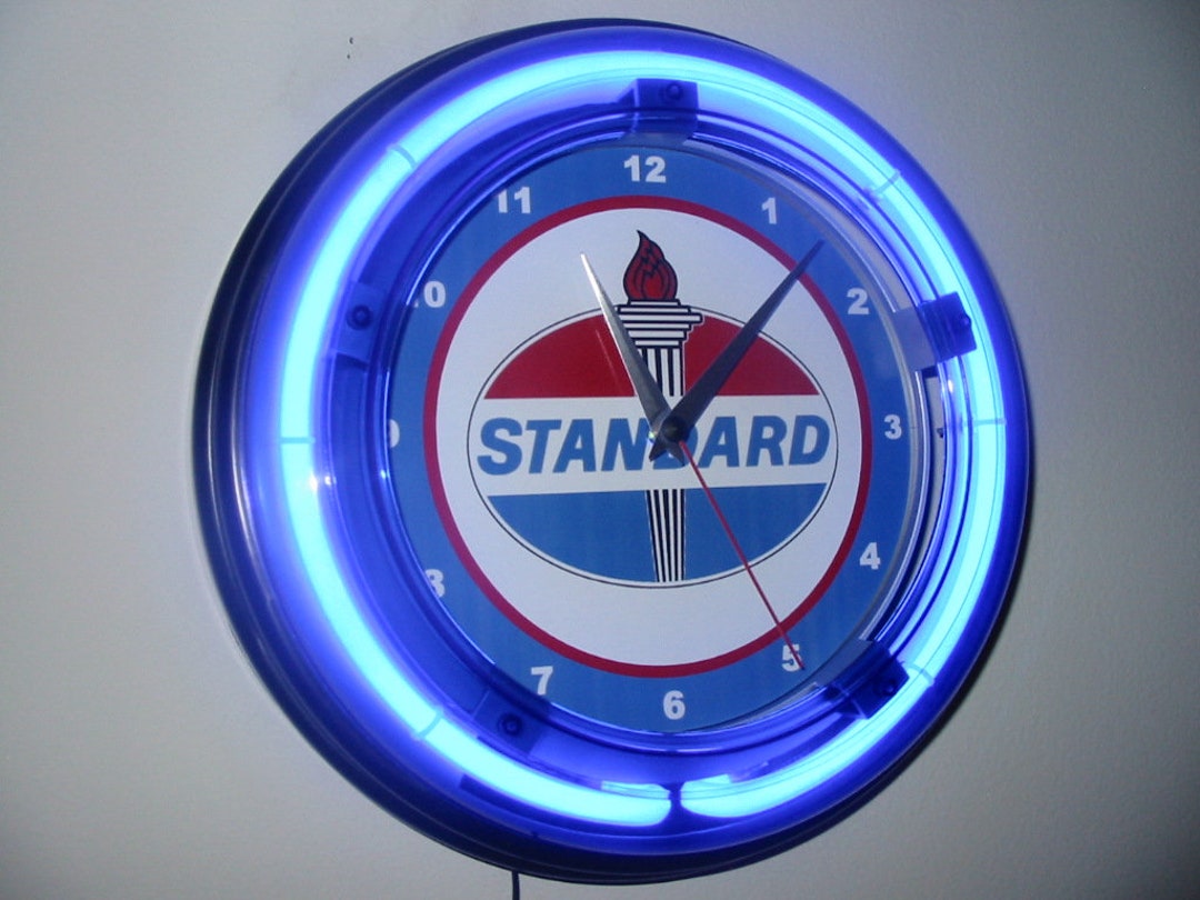 Standard Oil Gas Service Station Garage Mechanic Bar Man Cave Neon Wall ...