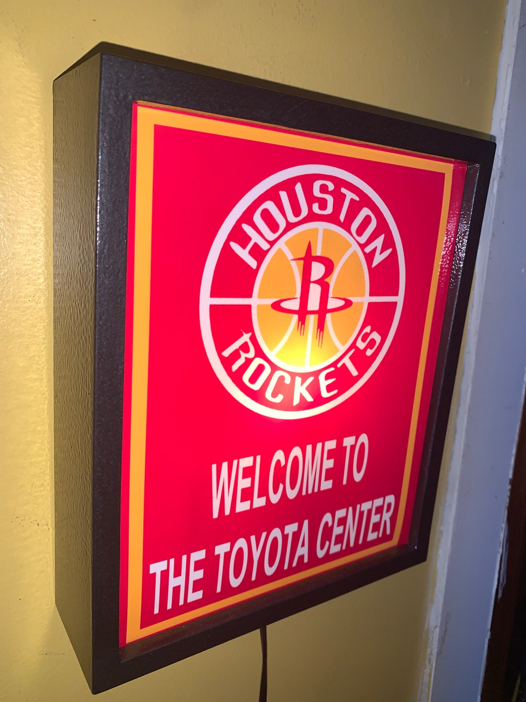 Houston Rockets Basketball Stadium Bar Man Cave Lighted Advertising ...