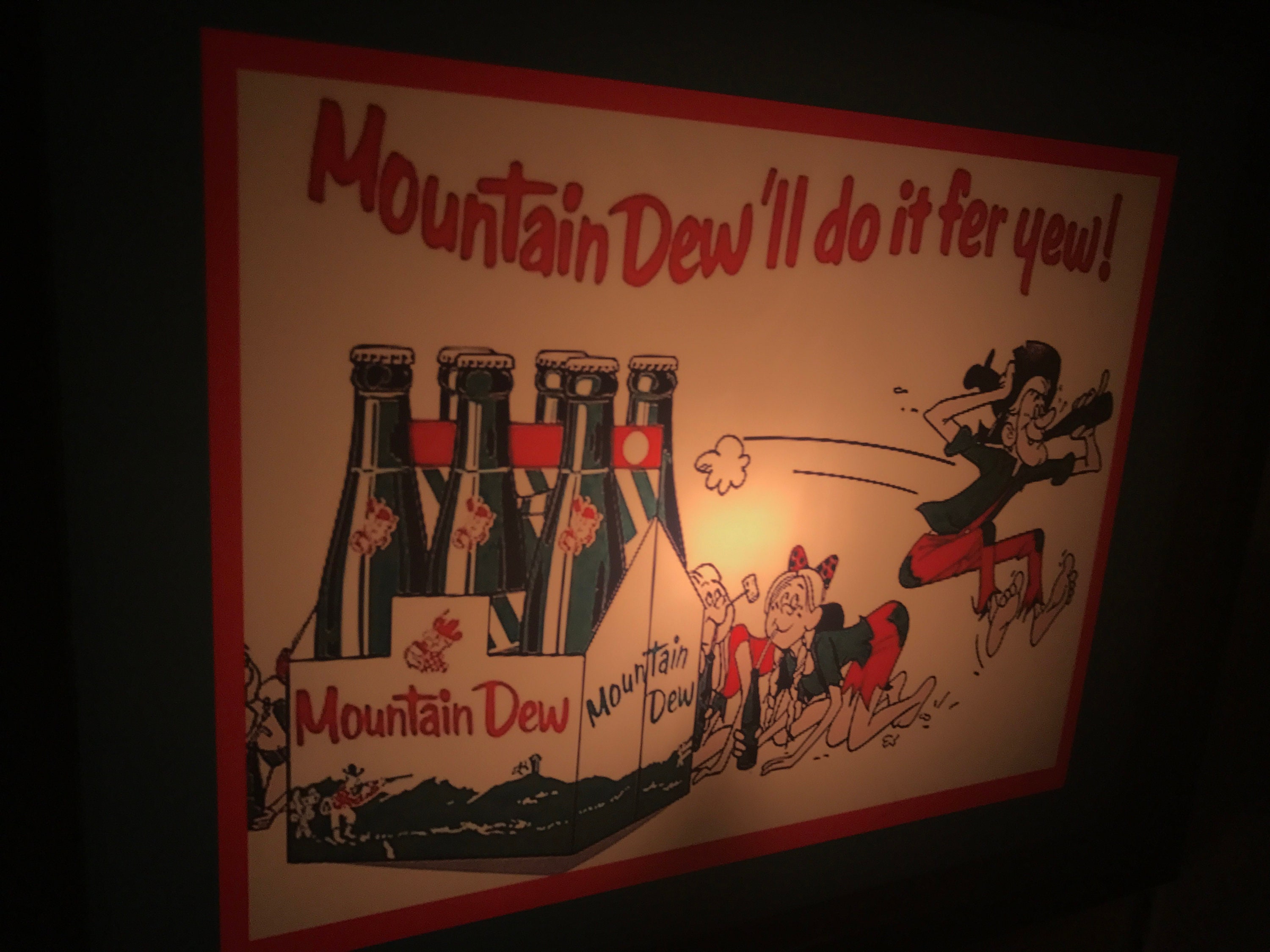 Mountain Dew Hillbilly Soda Fountain Diner Kitchen Bar Man - Etsy