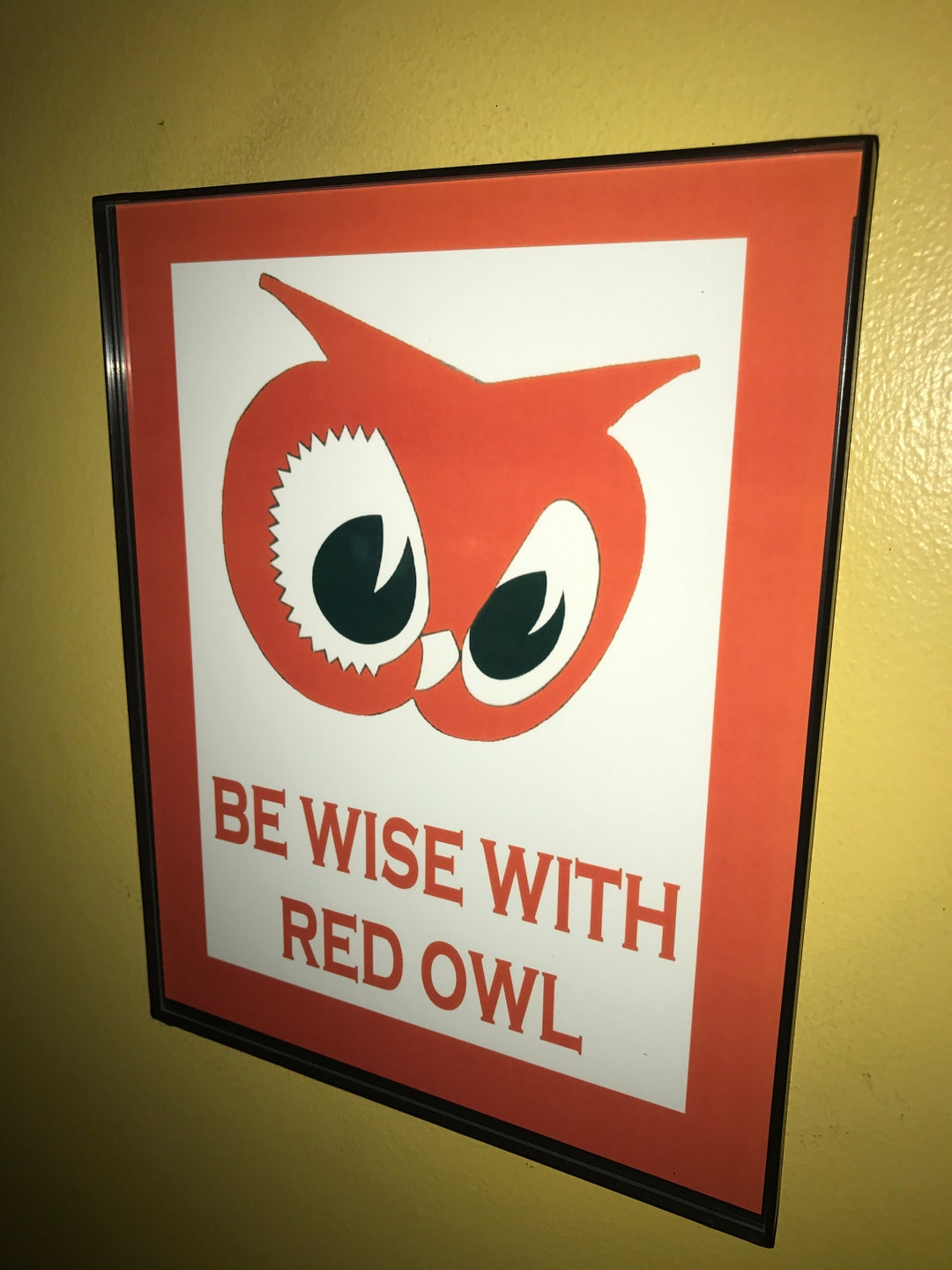 Red Owl Grocery Store Kitchen Diner Store Framed Advertising Print Man ...