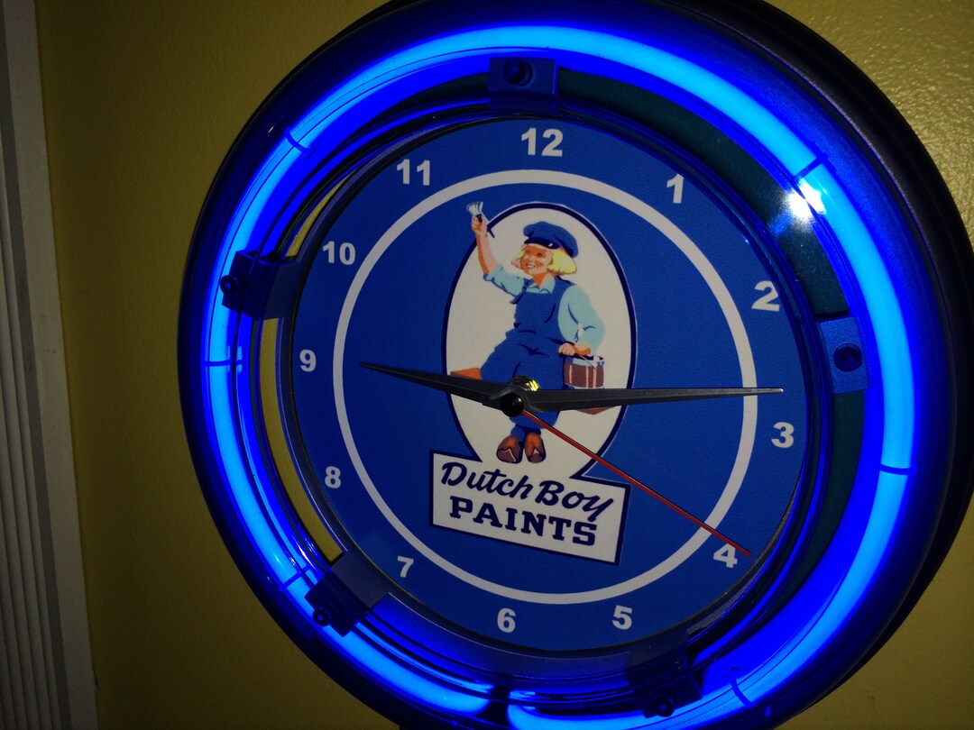 Dutch Boy Paint Painter Hardware Store Man Cave Bar Retro Neon Wall ...