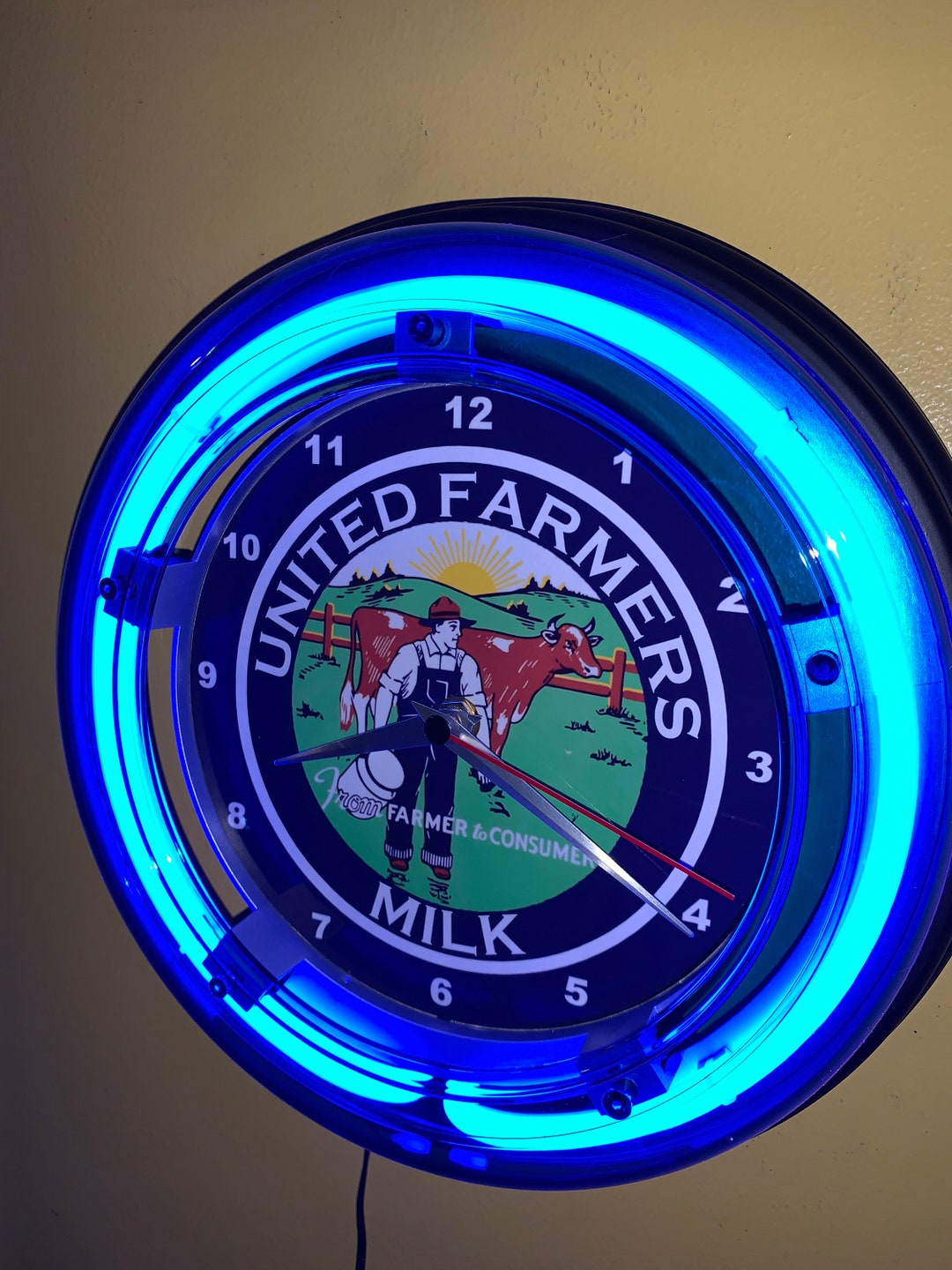 United Farmers DAIRY Milk Grocery Store Diner Kitchen Bar Neon Retro ...