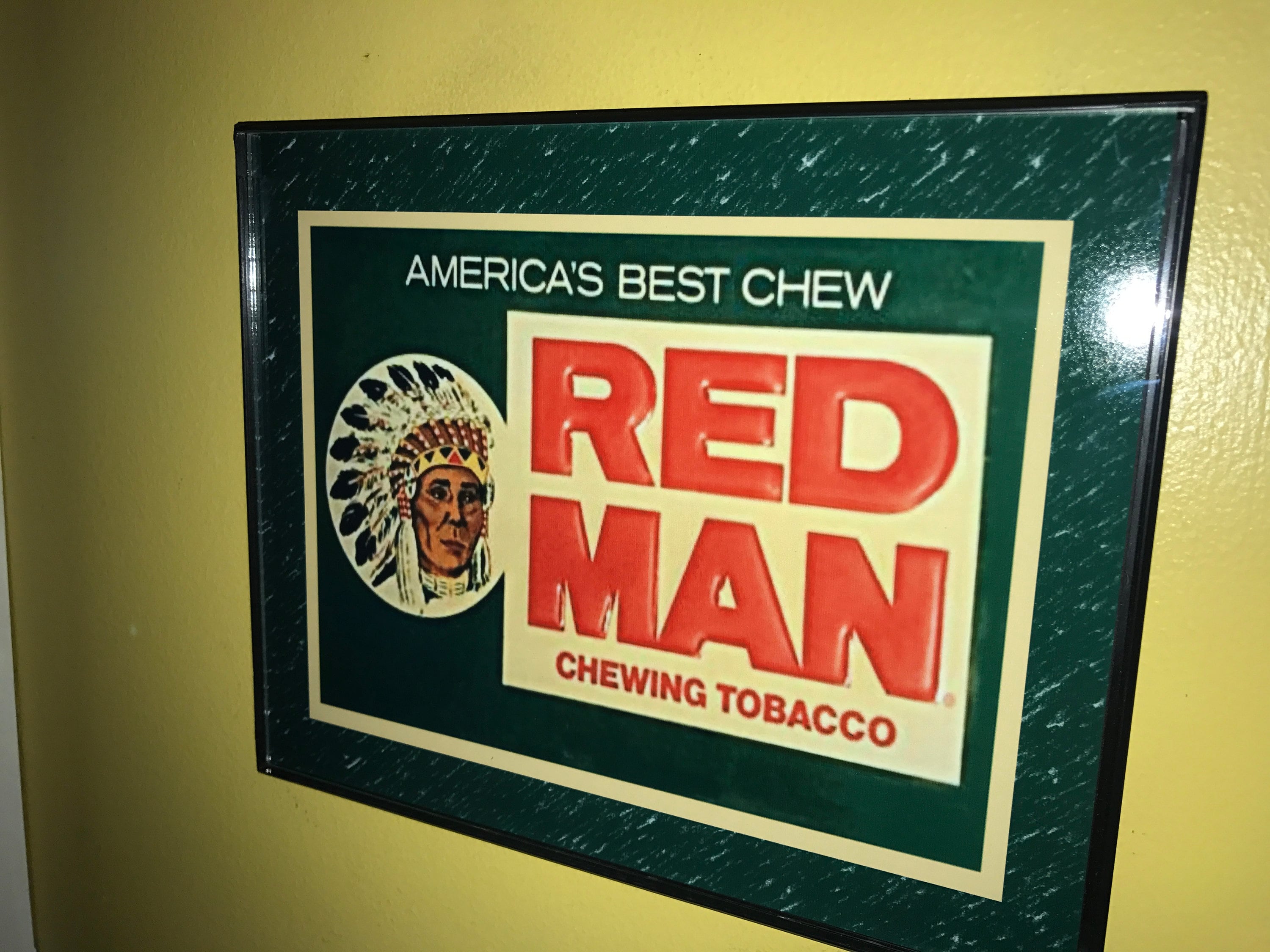 Red Man Indian Chaw Chew Chewing Tobacco Bar Framed - Etsy