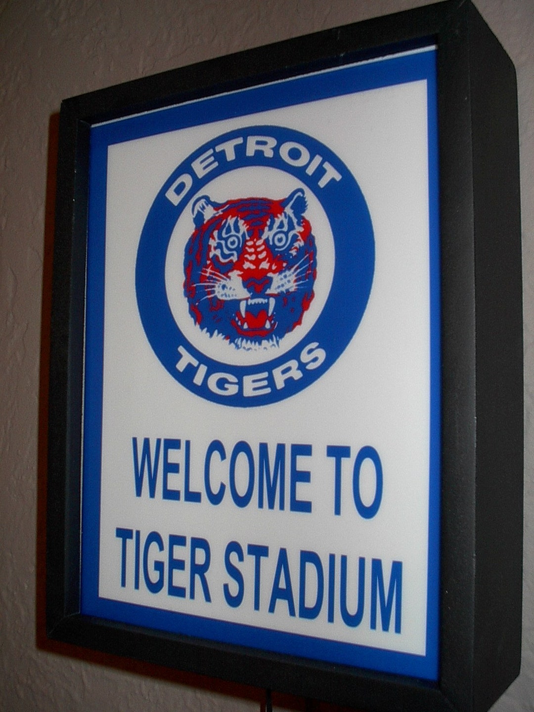 Detroit Tigers Baseball Stadium Throwback Bar Man Cave Lighted ...