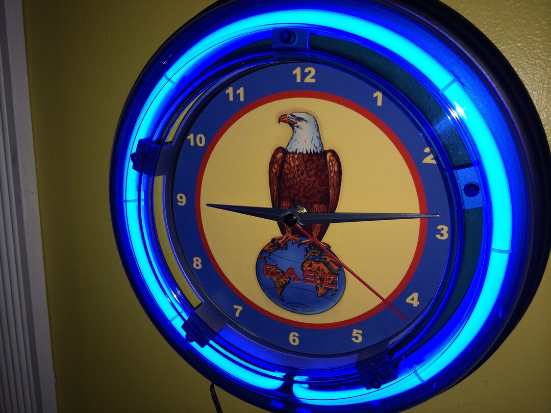 Case Eagle Logo Farm Tractor Barn Dealer Garage Man Cave Bar Neon Wall ...