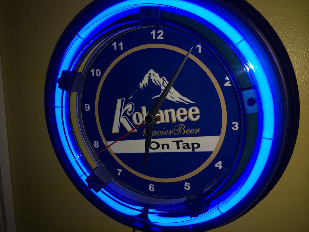 Kokanee Canada Beer Bar Man Cave Retro Neon Wall Clock Advertising Sign ...